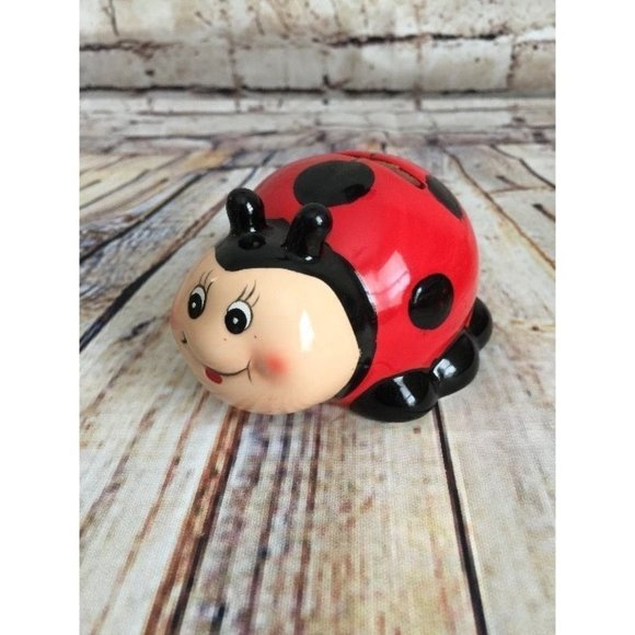 Unbranded | Accents | Ladybug Ceramic Coin Bank | Poshmark
